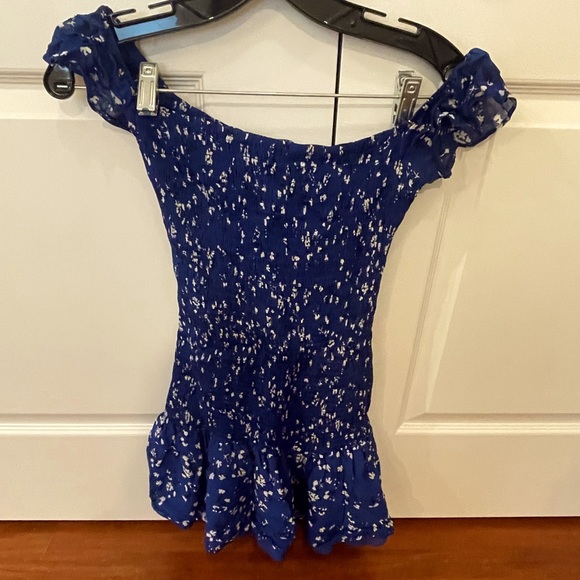 Zara | Dresses | Zara Blue Floral Mimi Dress Size Xs | Poshmark